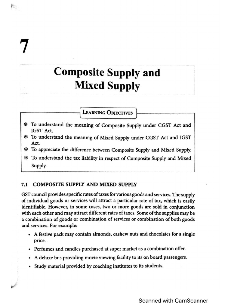 Composite and Mixed Supply | PDF