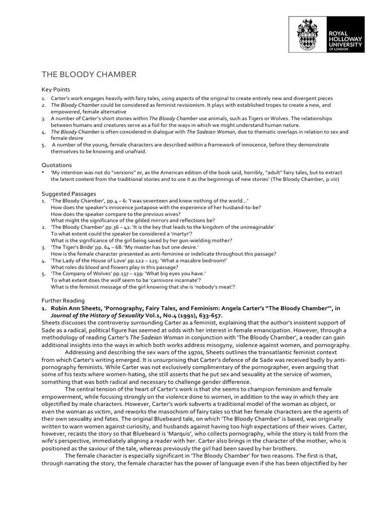 The Bloody Chamber English Teacherhub | PDF | Feminism | Gender Studies