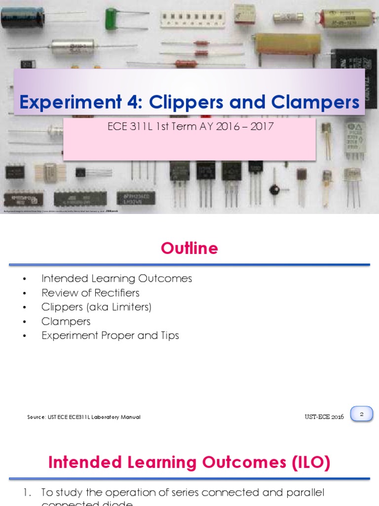 Experiment 4 Clippers and Clampers | PDF | Rectifier | Physical Quantities