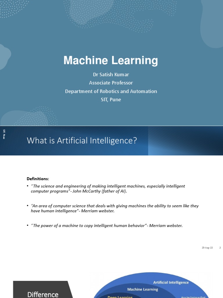 Machine Learning | PDF | Machine Learning | Artificial Intelligence