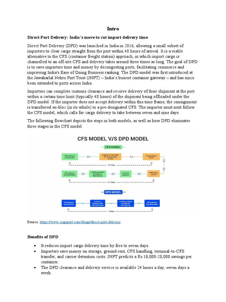 Streamlining India's Import Process: An Analysis of the Benefits of ...