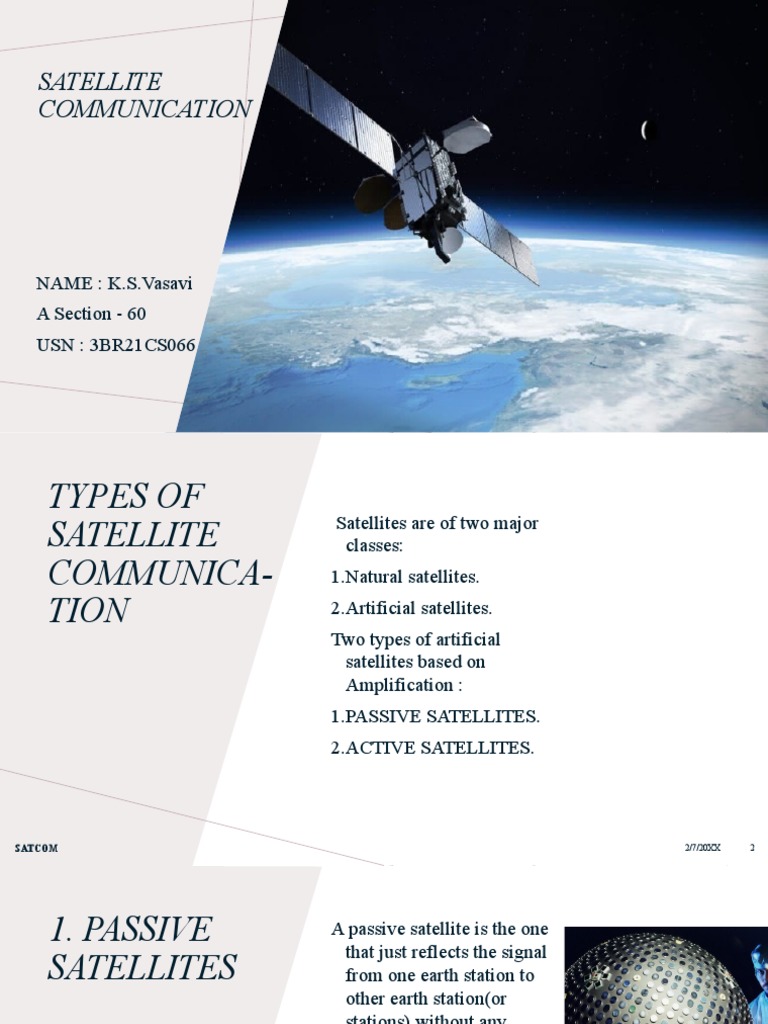 SATCOM Types Actual | PDF | Satellite | Communications Satellite
