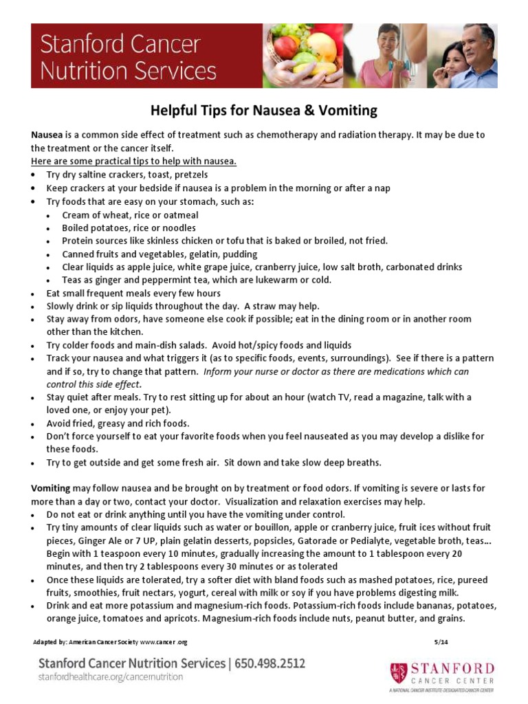 Nausea | PDF | Foods | Diet & Nutrition