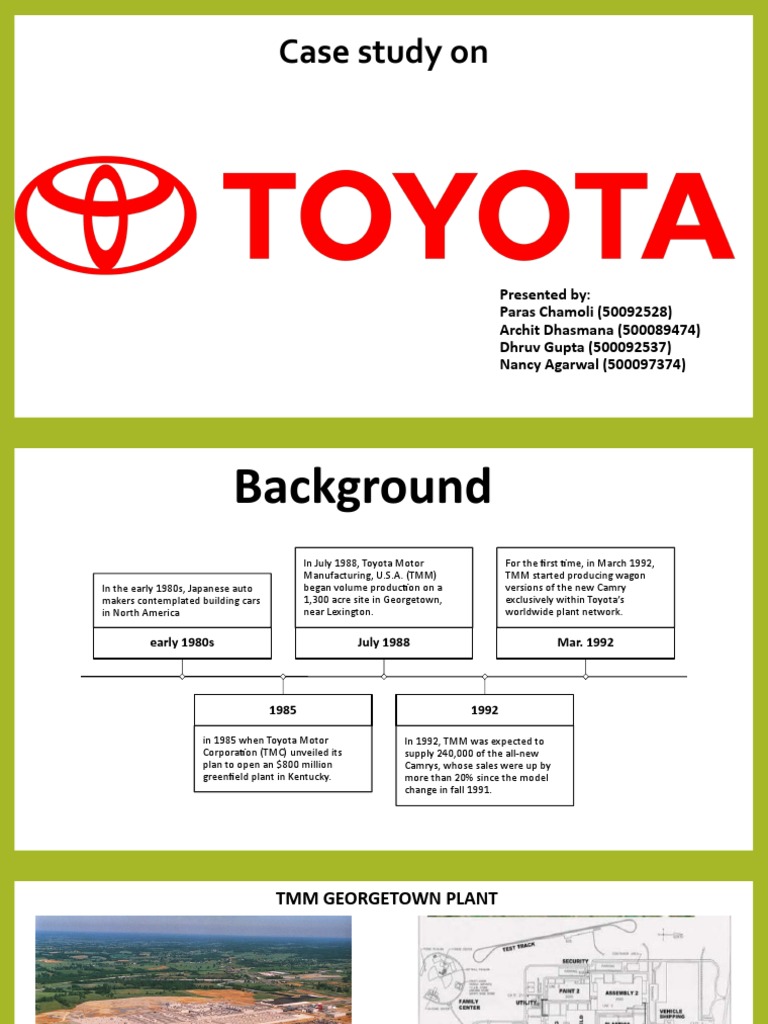 Toyota Case Study | PDF | Lean Manufacturing | Toyota