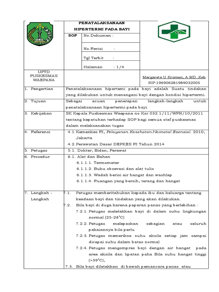 Sop Hipertermi | PDF