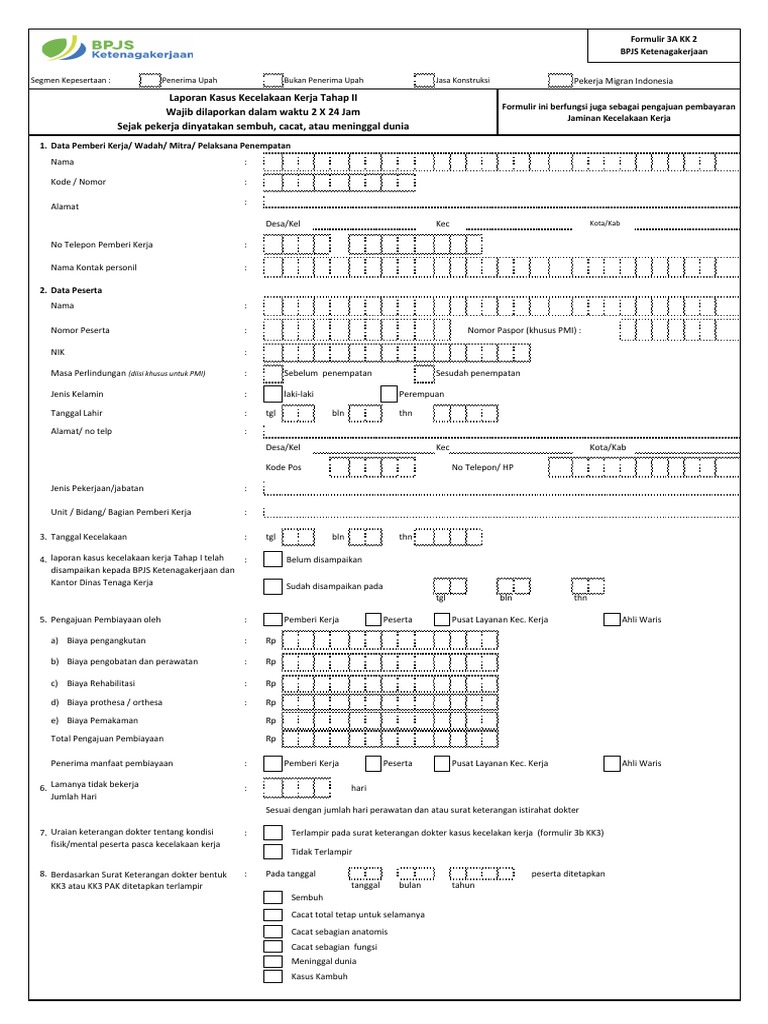 Form JKK Tahap 2 | PDF