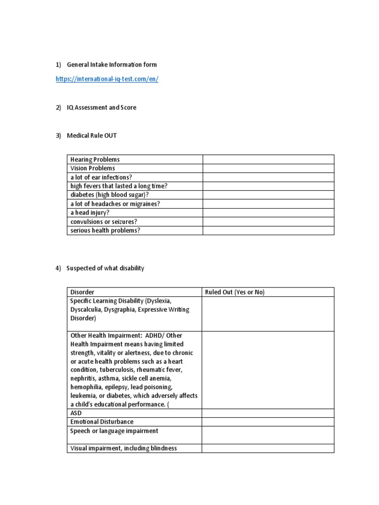 Intake Procedures - Steps | PDF | Self-Improvement | Science & Mathematics