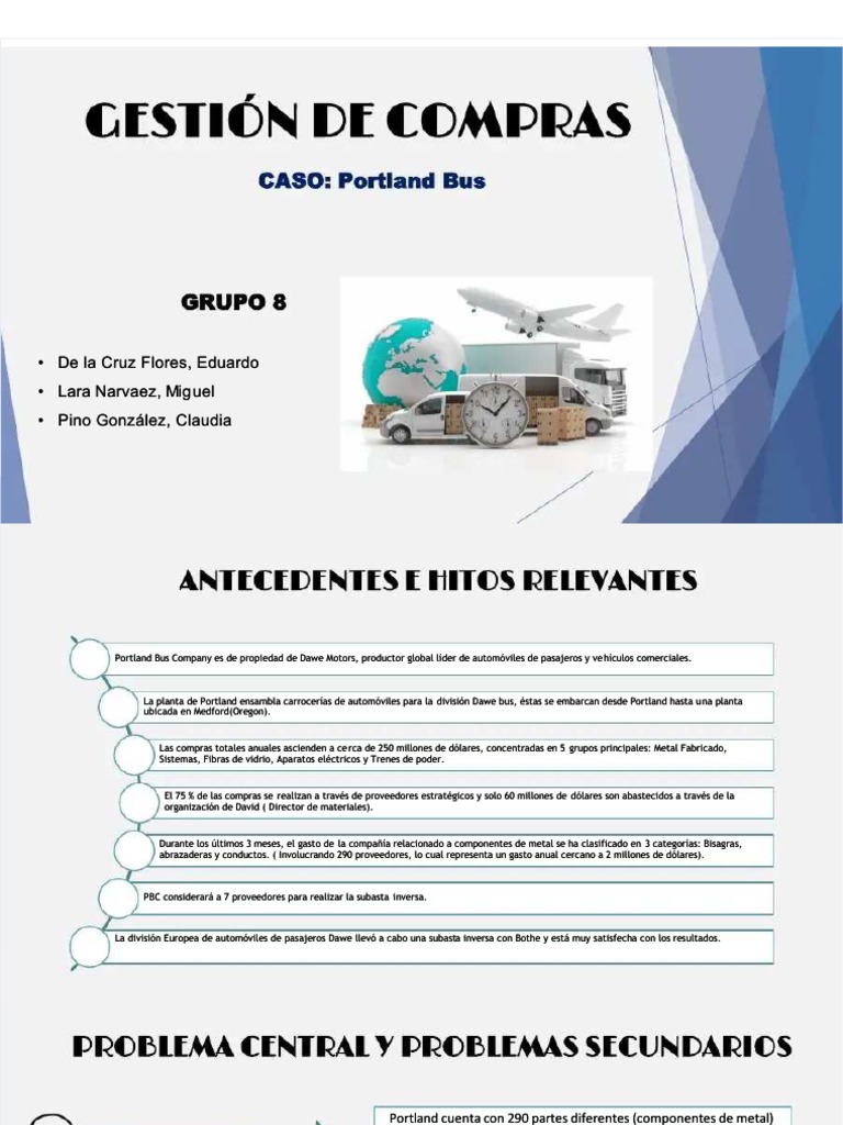 PDF Grupo 8 Caso Portland PDF - Compress | PDF | Subasta | Procesos de negocio