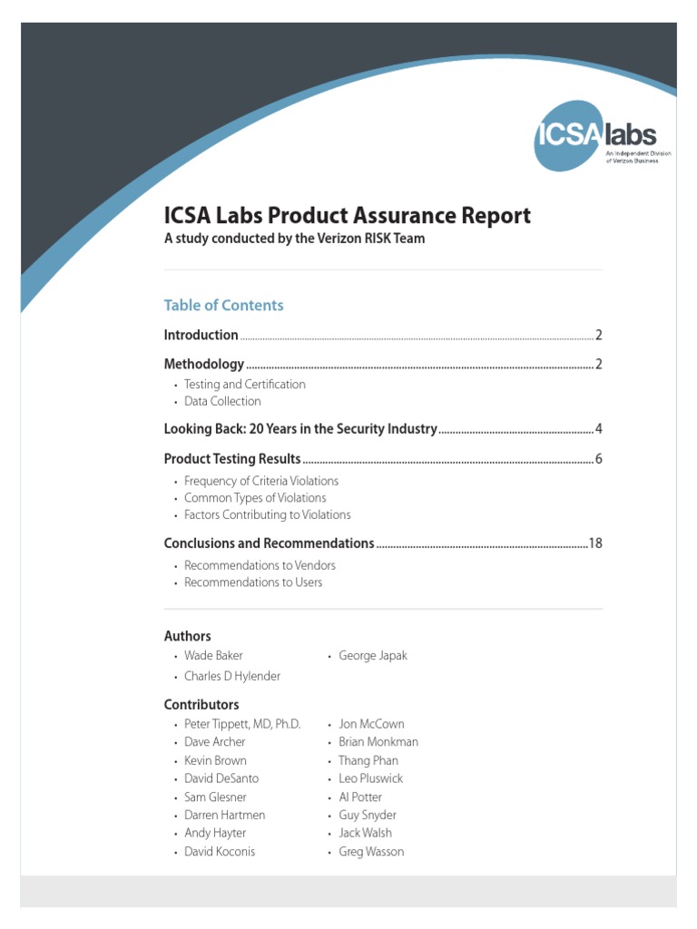 WP14117.20Yrs-ICSA Labs | PDF | Computer Security | Security
