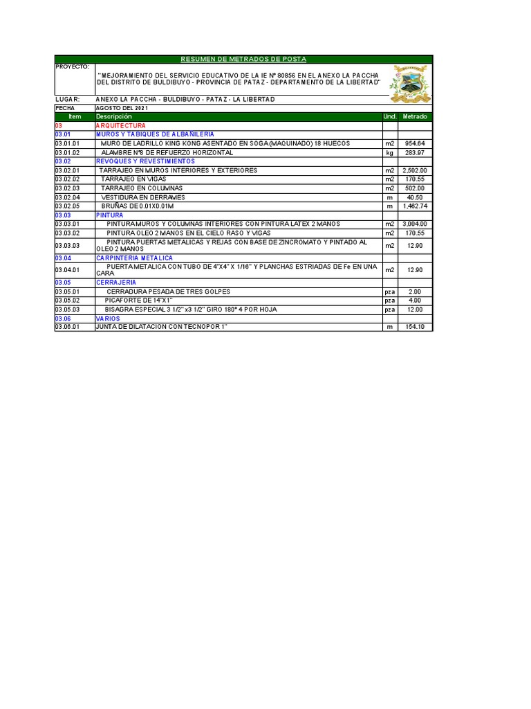 Arquitectura Final La Paccha | PDF | Diseño arquitectonico | Arquitectura