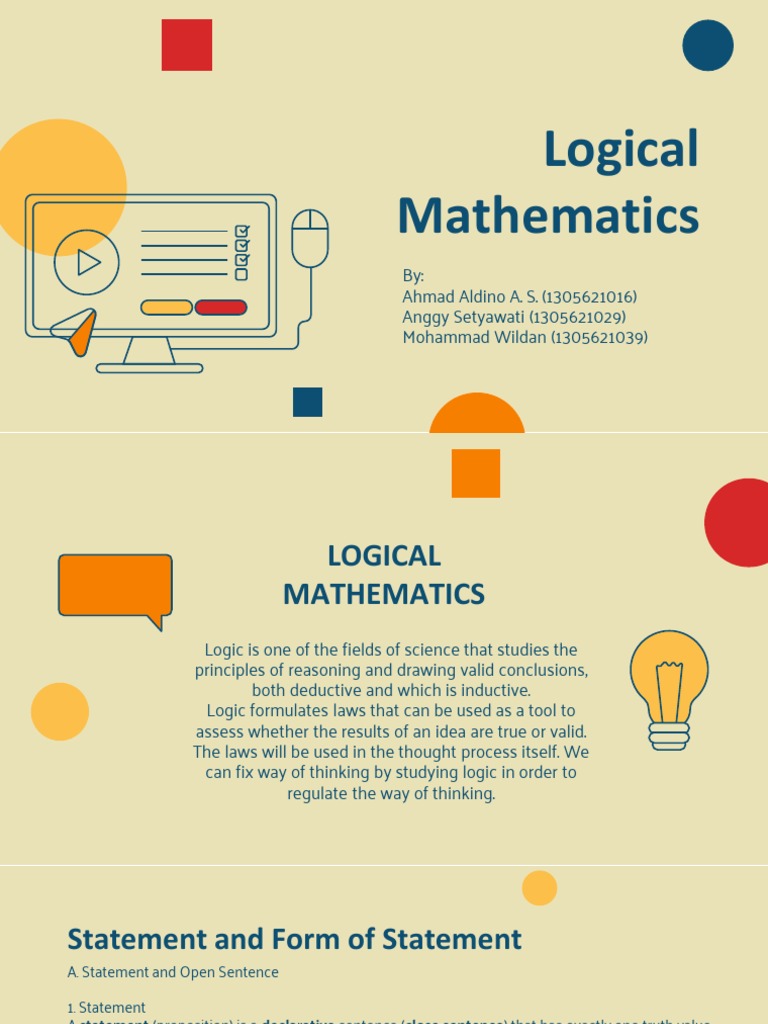revisi BIM Logical Mathematics | PDF | If And Only If | Logic