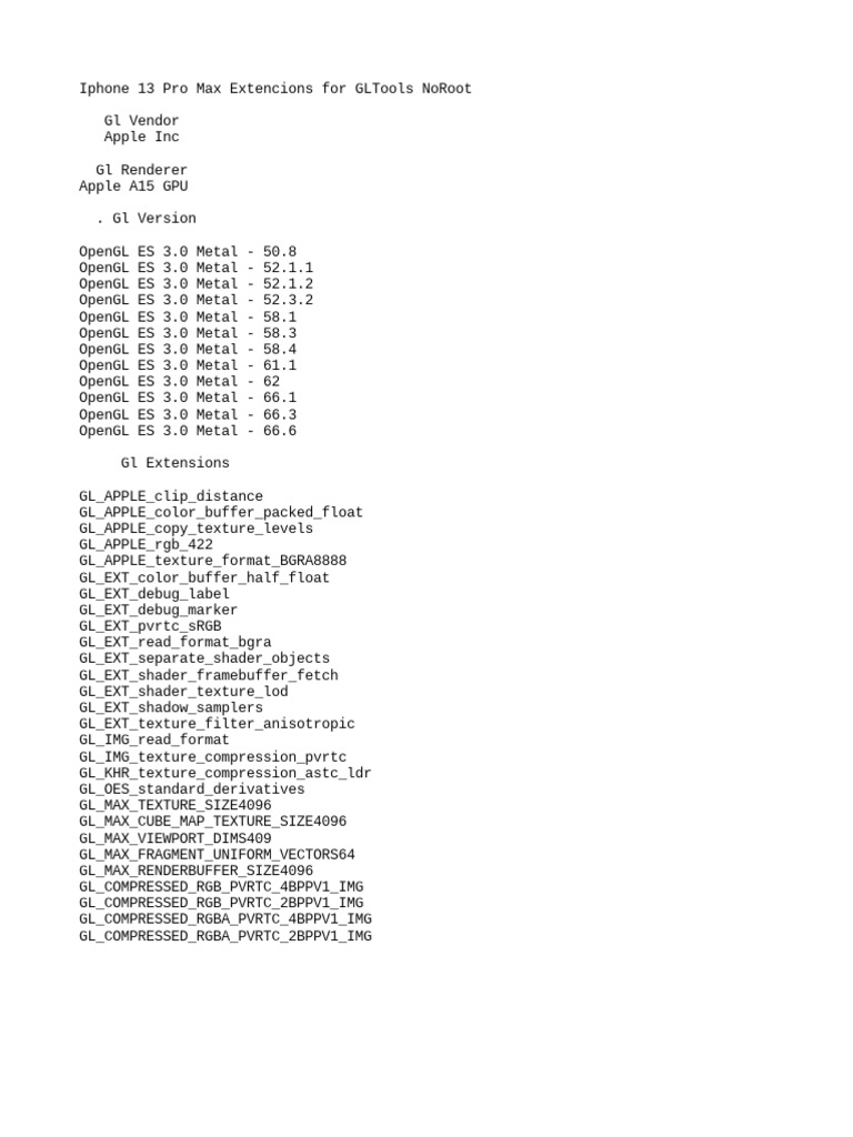 GLTools Iphone 13 Pro Max | PDF