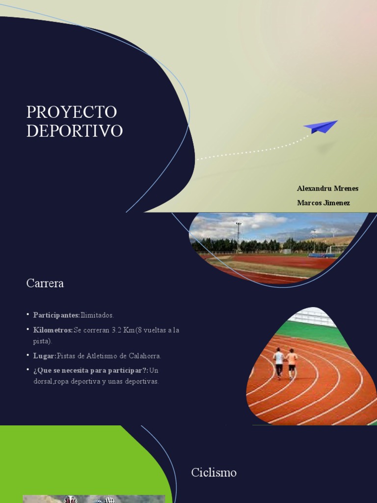 Proyecto Deportivo EF | PDF | Deportes olímpicos | Deportes atléticos