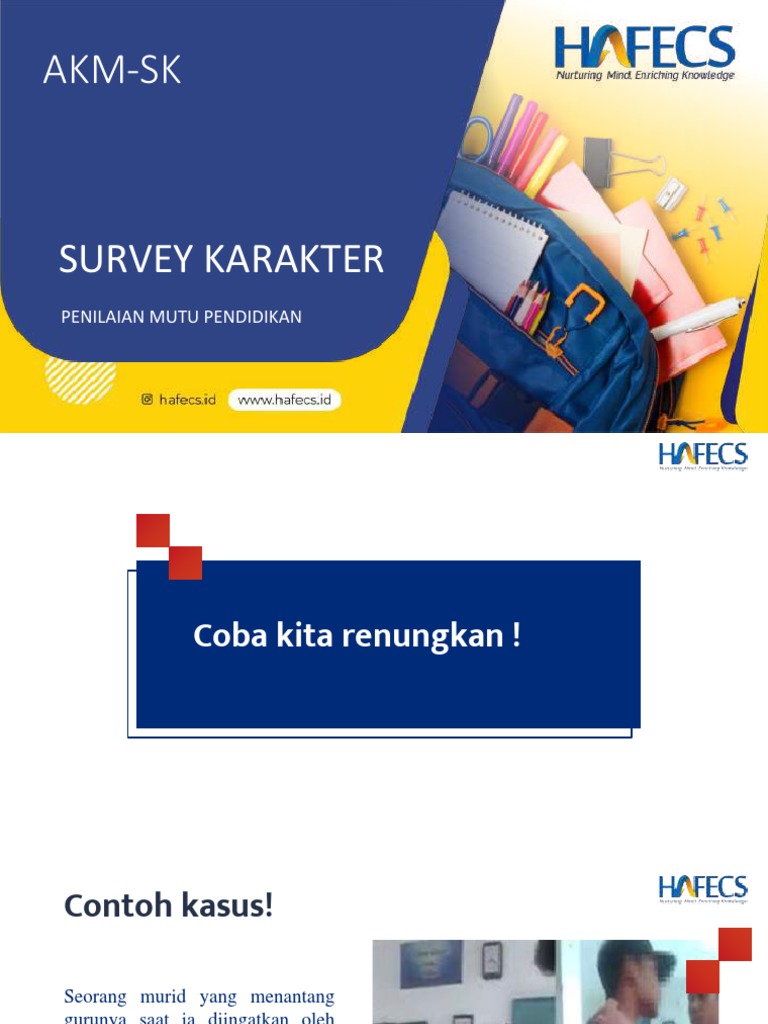 Materi AKM Dan Survey Karakter | PDF