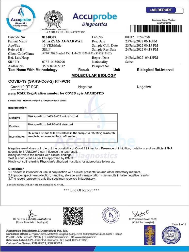 Lab 1 | PDF | Reverse Transcription Polymerase Chain Reaction | Health ...
