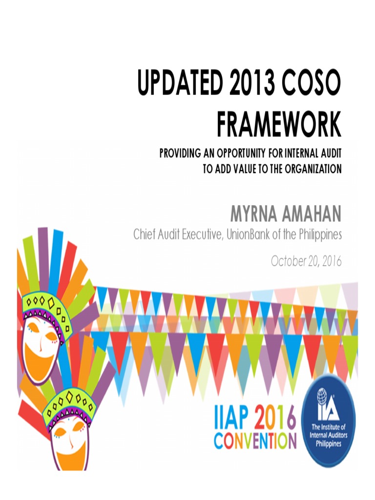 CS1 - 1 Updated 2013 Coso Framework | PDF | Internal Control | Internal ...