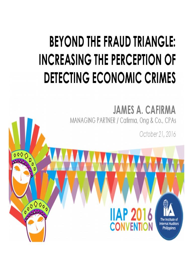 CS4 - 3 Beyond Fraud Triangle | PDF | Internal Control | Audit