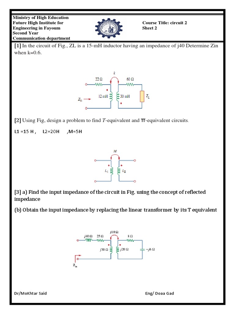 Sheet 2 Circuit 2 Pdf 