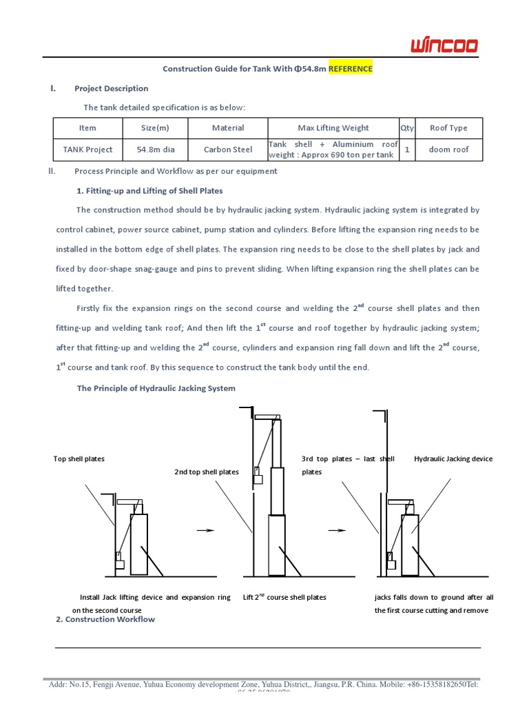 02 Construction Guide For Tank | PDF | Welding | Construction