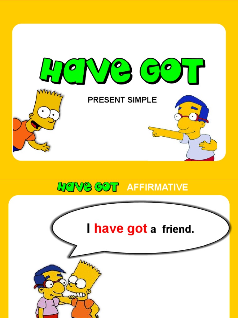 Have Has Got Simpsons | PDF | The Simpsons | Television Series Created