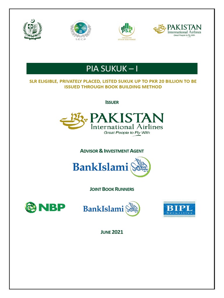 Term Sheet - PIA Sukuk | PDF | Auction | Securities (Finance)