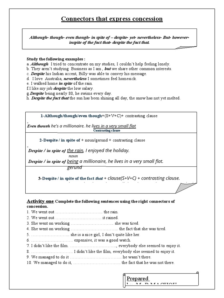 Expressing Concession | PDF | Linguistic Morphology | Linguistic Typology