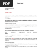 Sample Cover Letter - Japan Visa No Itr | PDF