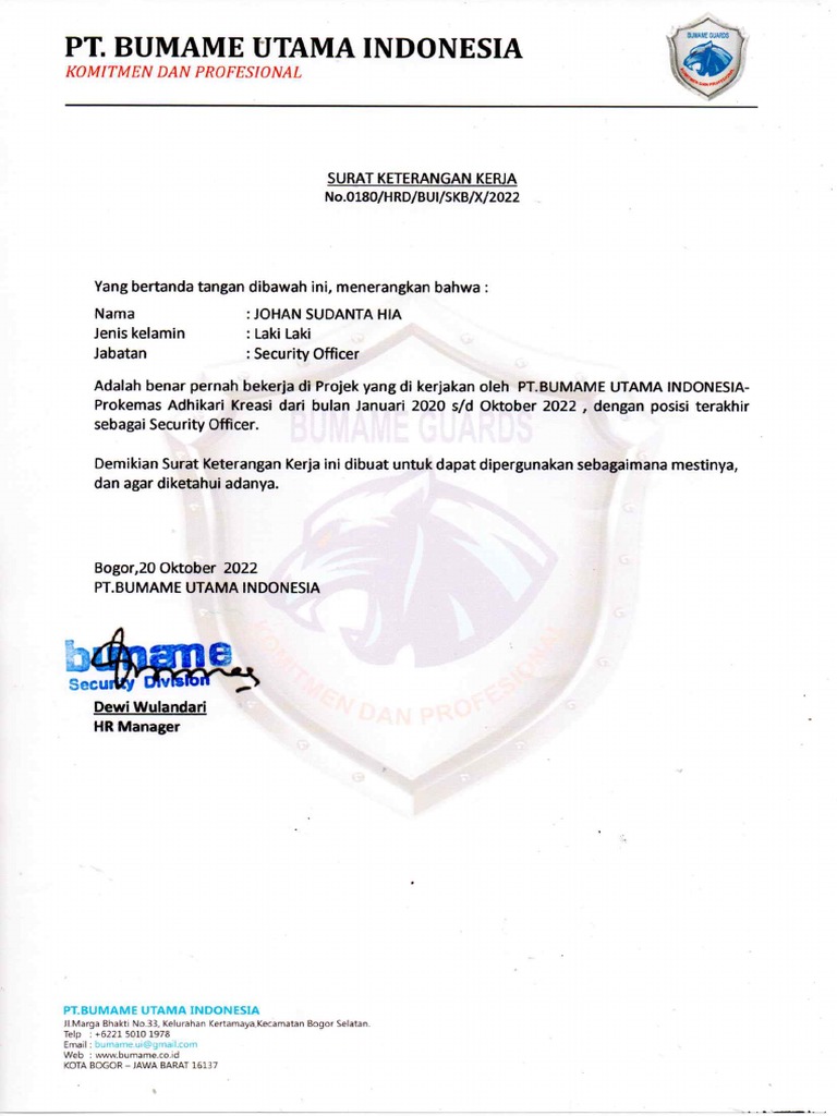 Paklaring 20221020 - 11061274 - 221024 - 095714 | PDF