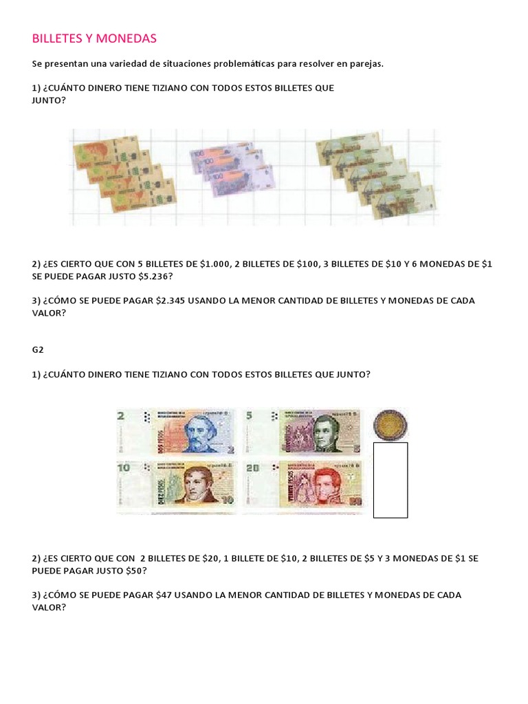 Billetes y Monedas | PDF | Billete de banco | Moneda