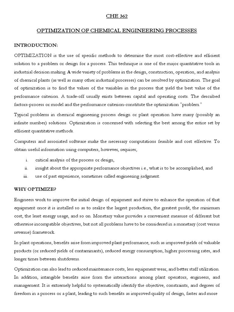 1590524648optimization of Chemical Engineering Processes | PDF ...