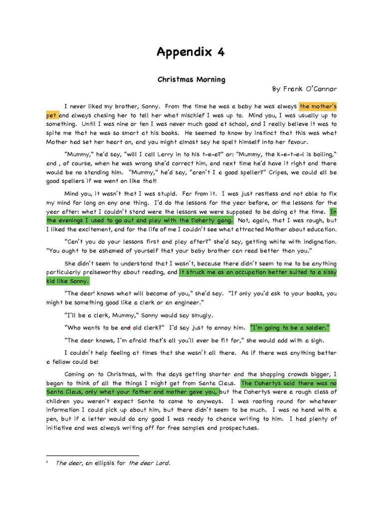 9 Appendix 4 Christmas Morning | PDF