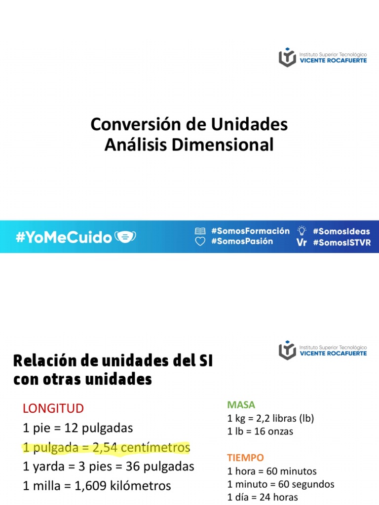 Conversión de Unidades y Análisis Dimensional | PDF | Decimal | Sistema Internacional de Unidades