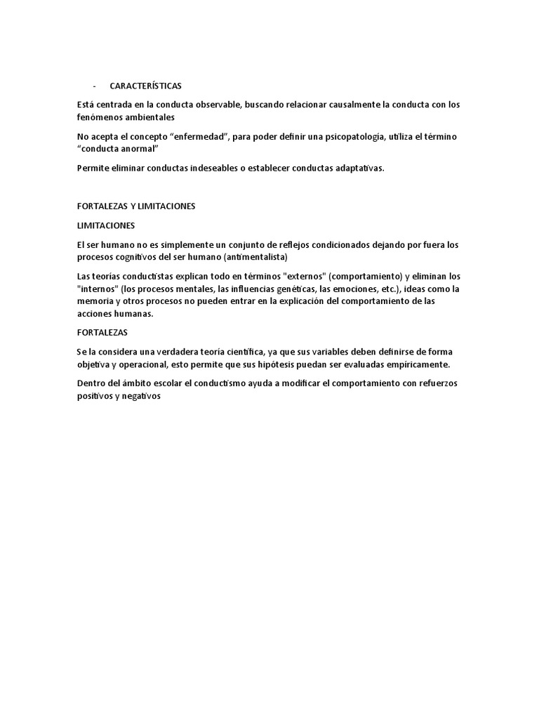 Modelo Conductual | PDF