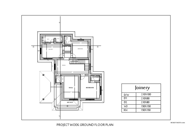 Joinery: Project Woek Ground Floor Plan | PDF