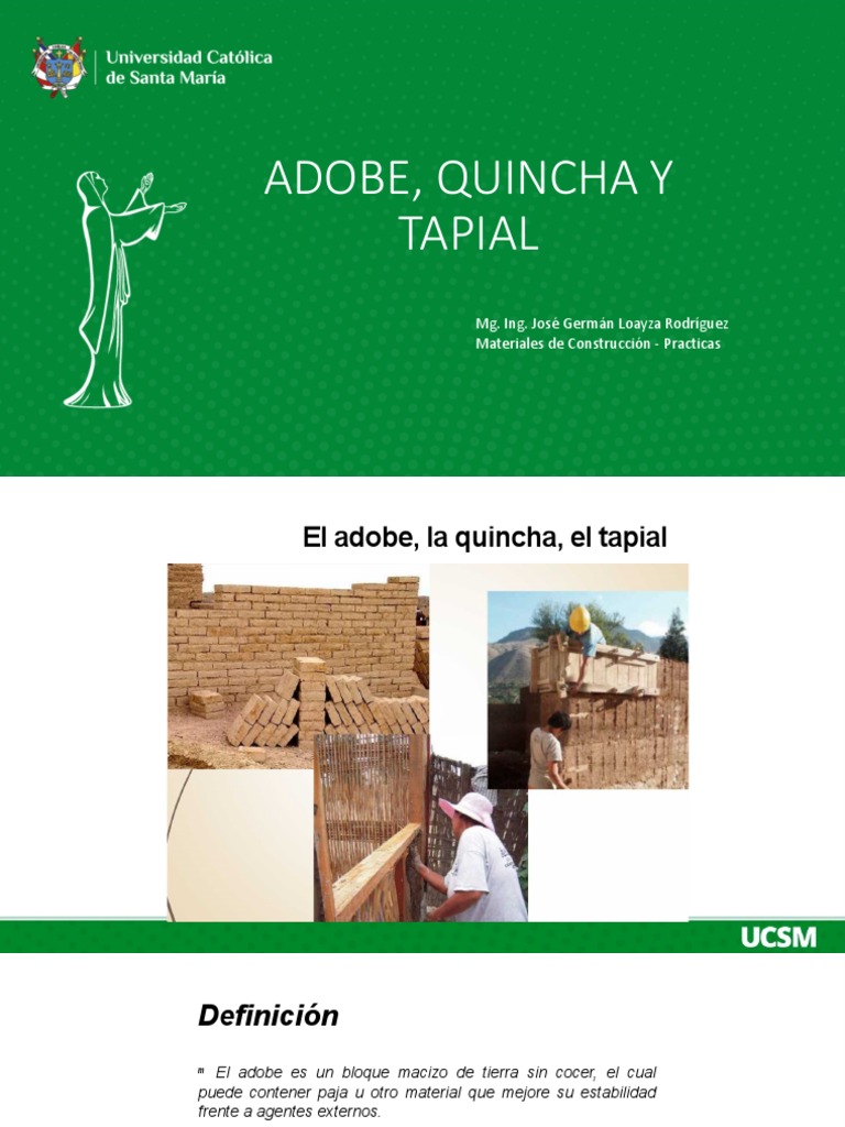 Adobe, Quincha y Tapial | PDF | Elementos arquitectónicos | Diseño ...