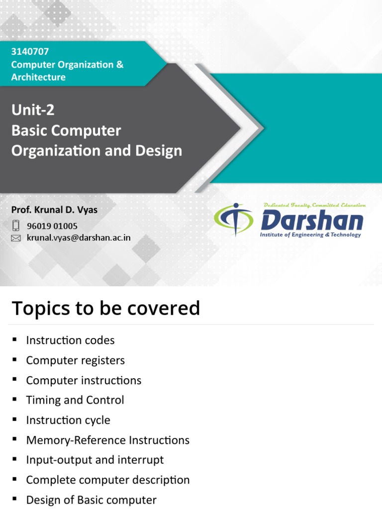 COA GTU Study Material Presentations Unit-2 15012020080815AM | PDF ...