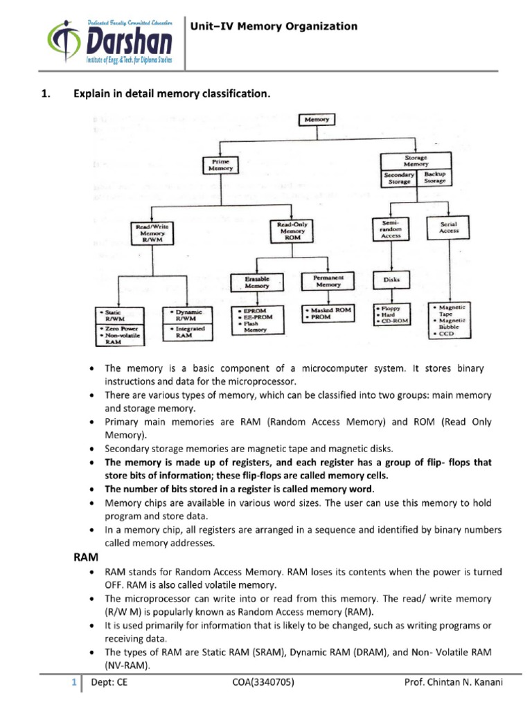 COA GTU Study Material E-Notes Unit-4 29032020024115PM | PDF