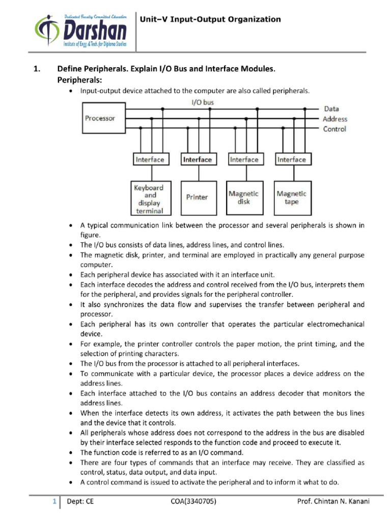 COA GTU Study Material E-Notes Unit-5 29032020024119PM | PDF