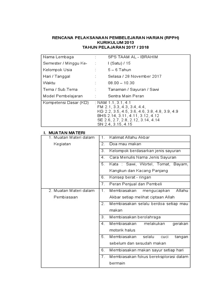 RPPH 3 | PDF | Kesehatan Holistik