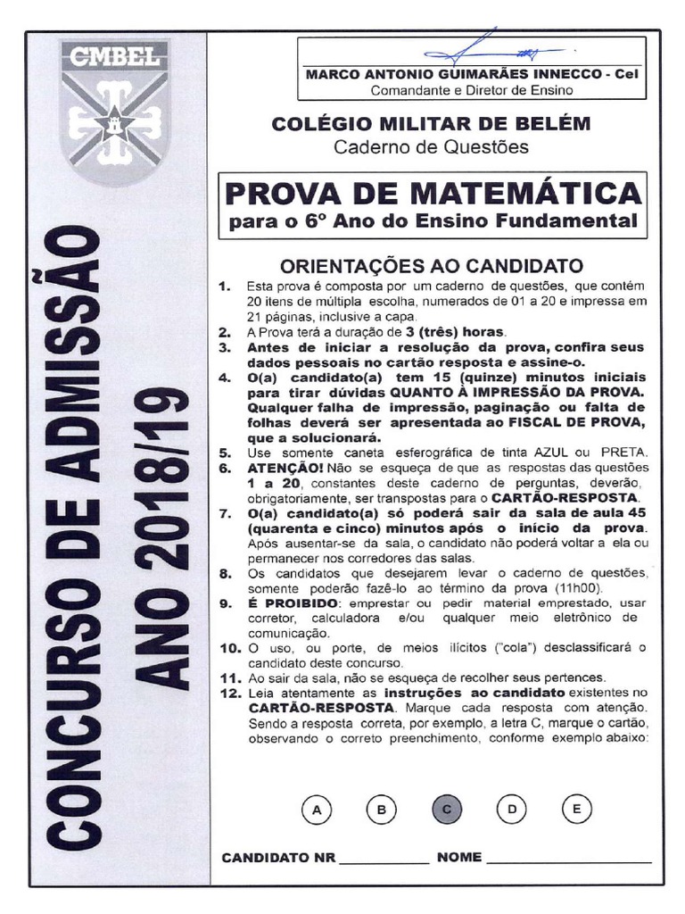 CMBel EF6 MAT 2018 - 2019 | PDF