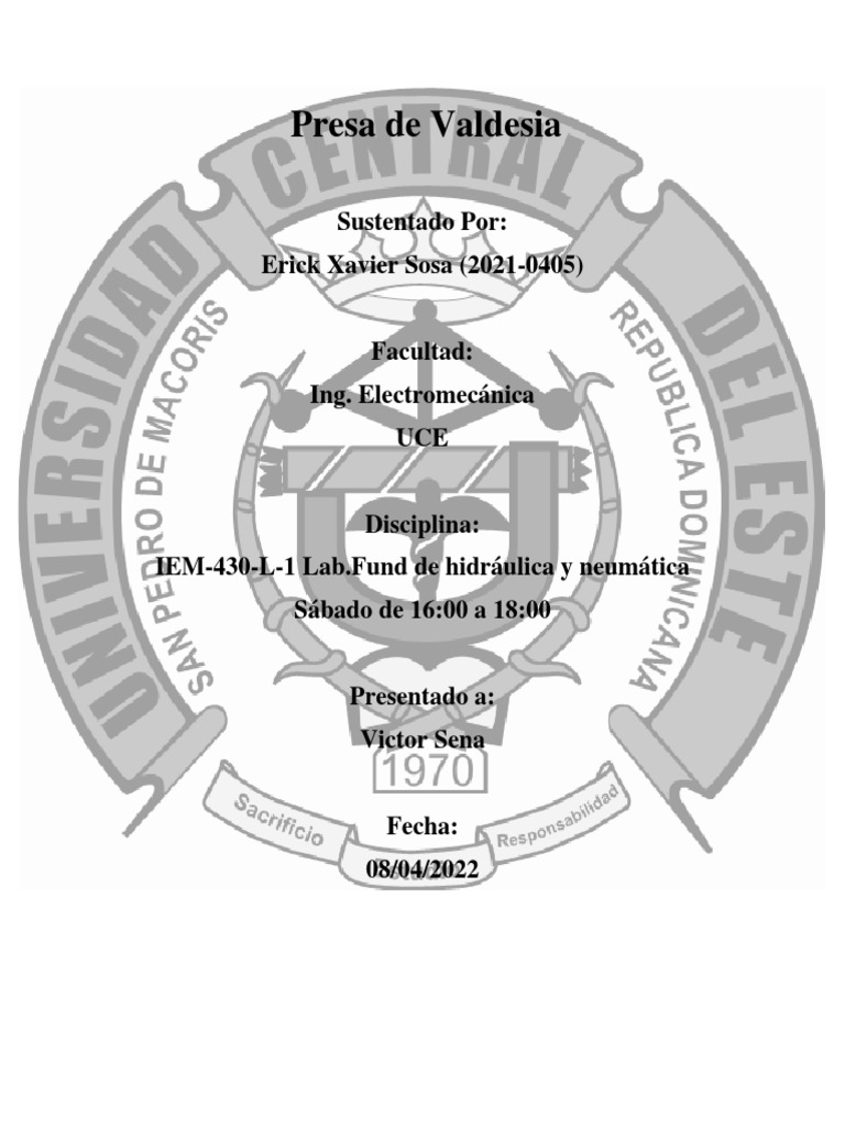 Presa Valdesia | PDF | República Dominicana | Represa