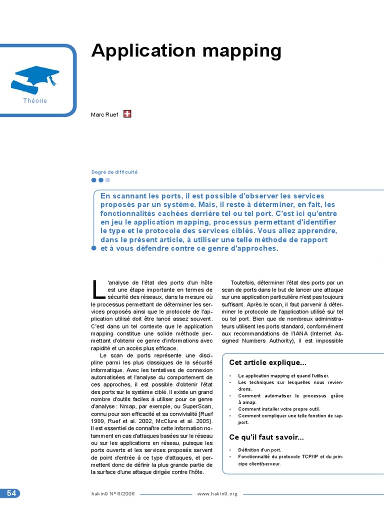 Application Mapping | PDF | Protocole de transfer de fichier | Protocole de transfert hypertexte