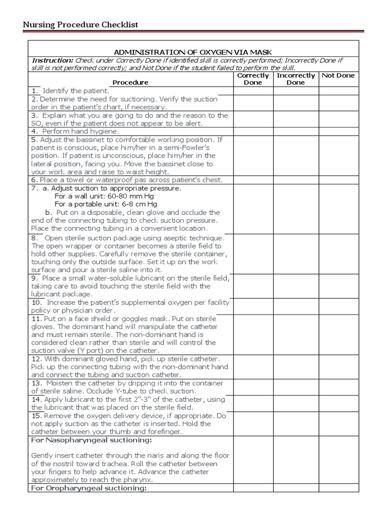 Performing Neonatal Suctioning 1 | PDF | Catheter | Health Care