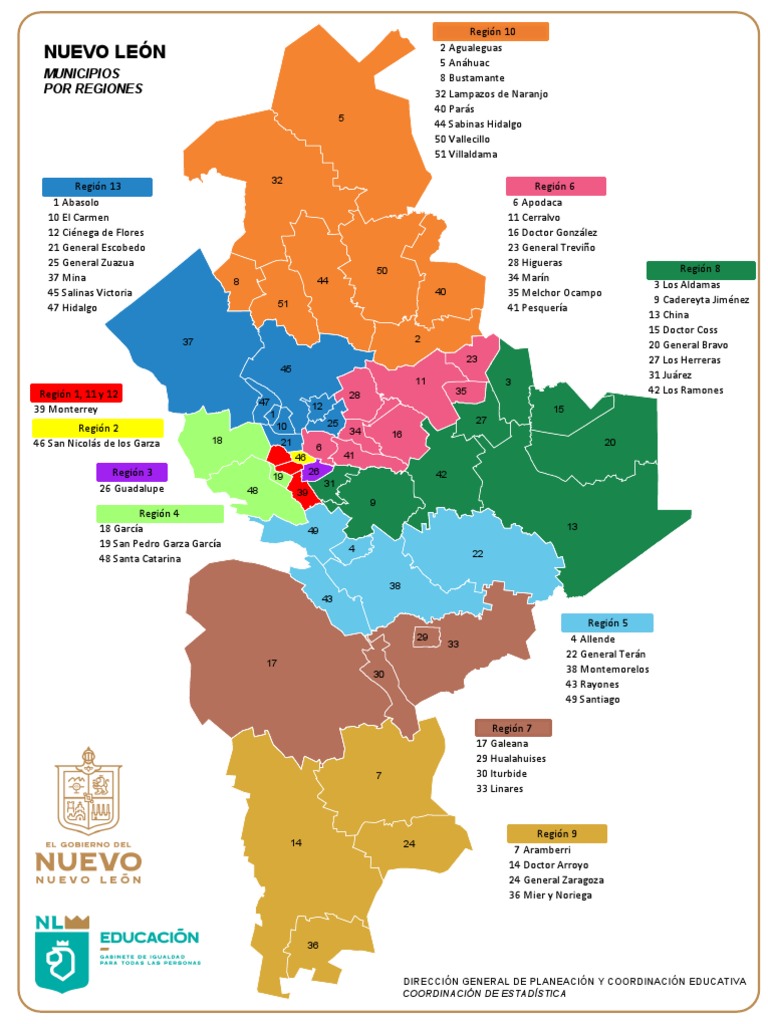 MAPA REGIONES de Nuevo Nuevo León | PDF