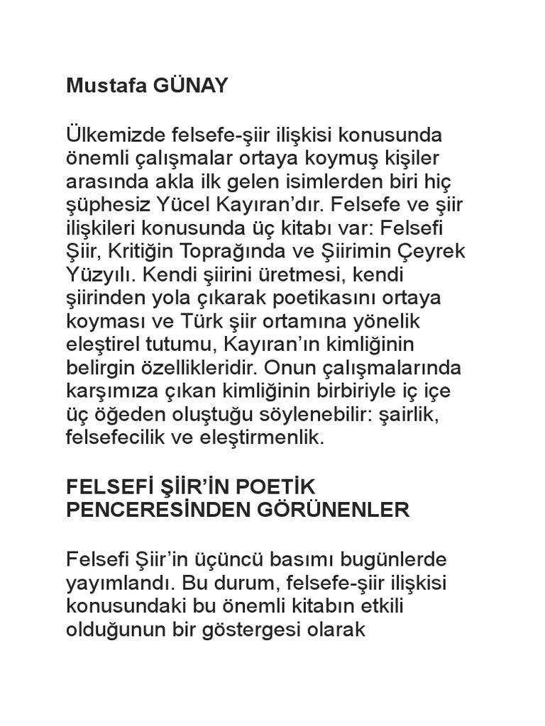 Felsefî Şiir - 221025 - 120852 | PDF