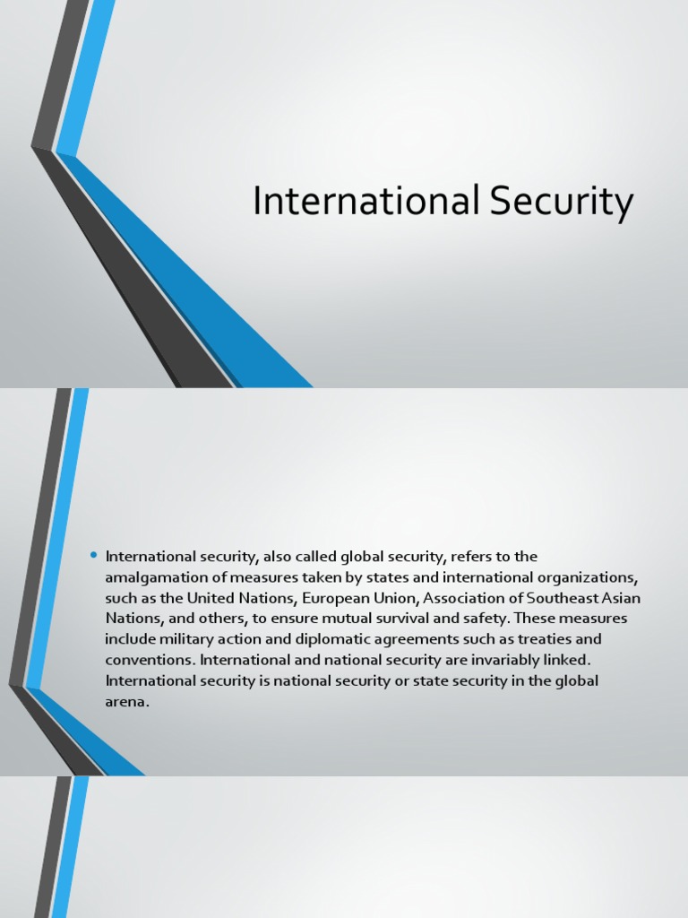 International Security 1 | PDF | International Security | International ...