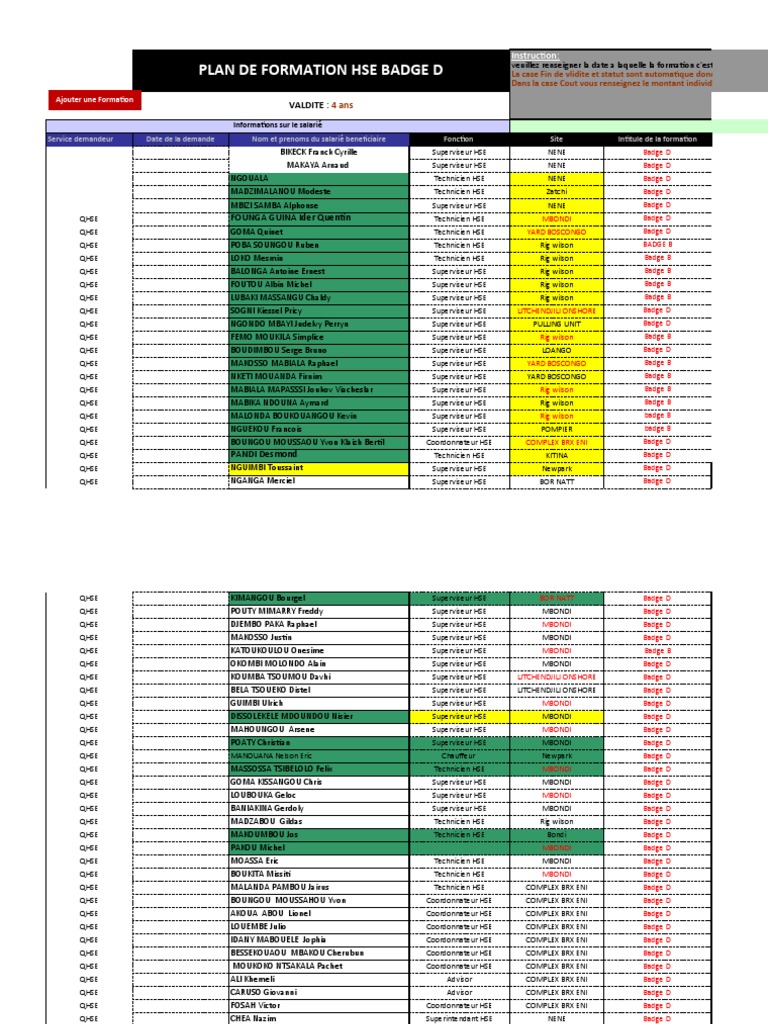 Pla Form 01 r00 Général | PDF