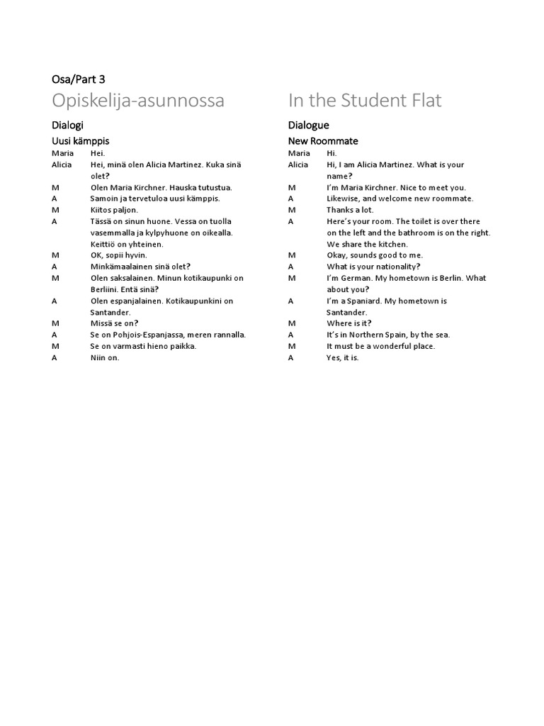 Finnish Online Text Part 3 | PDF
