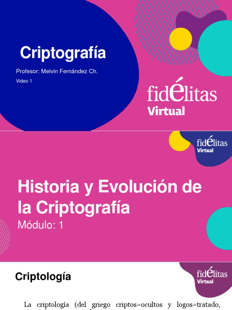 Presentación 1 - Historia y Evolución de La Criptografía | PDF