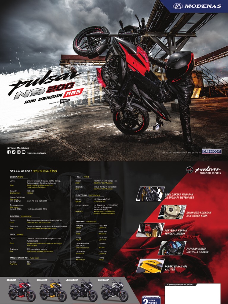 Brochure Pulsar NS200 ABS | PDF